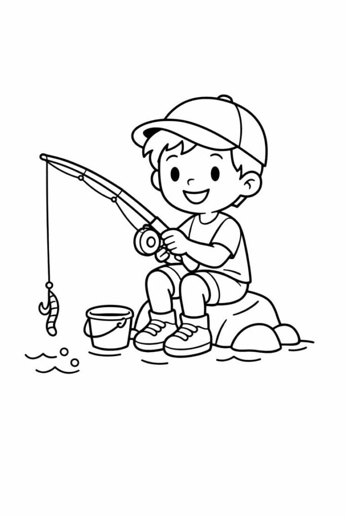 Tegninger af Fisk til print & farvelægning » DoodleDrop